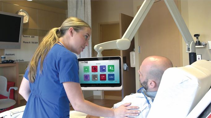 medTV Arm-Mounted Bedside HDTVs - TB&A Hospital Television