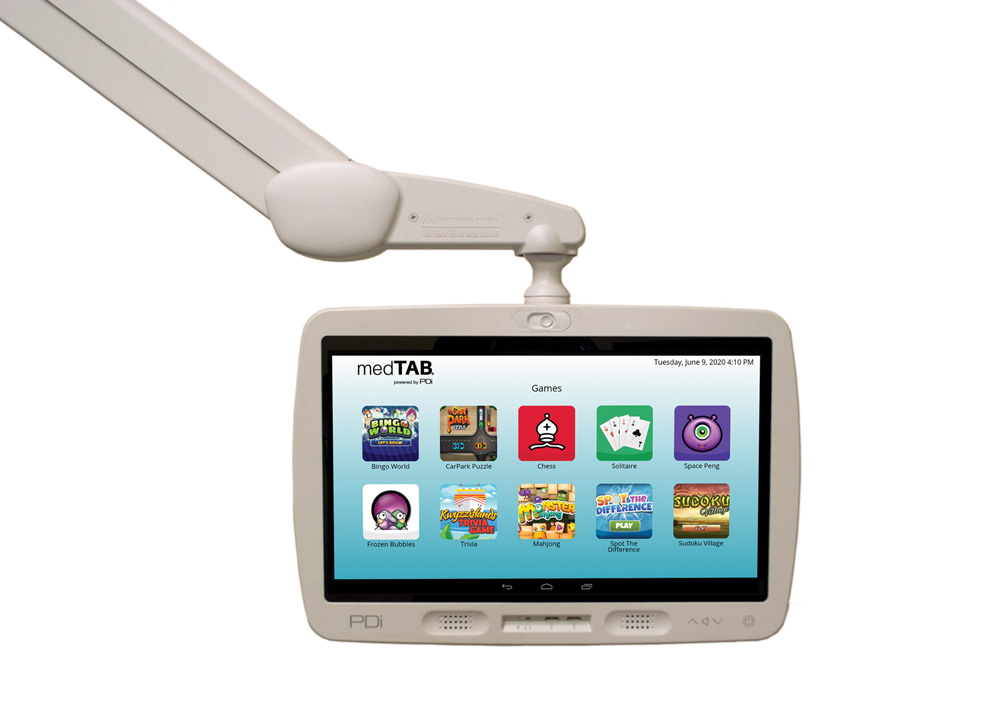 medTAB Arm-Mounted Interactive Patient System - TB&A Hospital Television