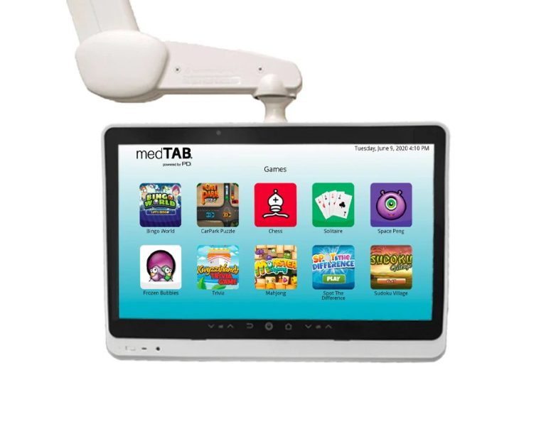 medTAB Arm-Mounted Interactive Patient System - TB&A Hospital Television